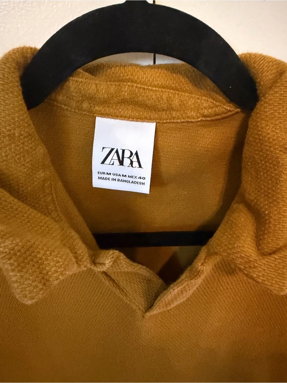 Zara | Shirts | Zara Mens Mustard Yellow Polo Shirt | Poshmark